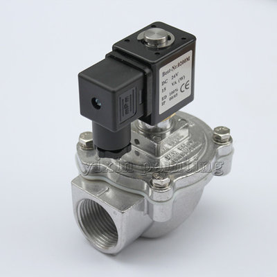Type à angle droit durée de longue durée électromagnétique de dc 24 V à C.A. 220 V de vanne électromagnétique