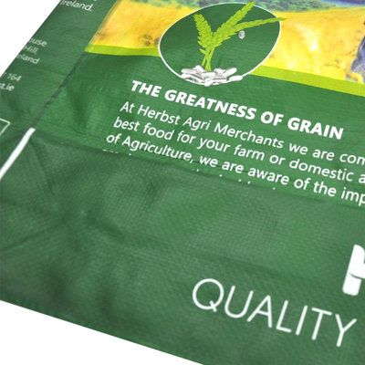 Durable 25kg Square Block Bottom Valve Bag / PP Woven Sack for Grass Seed