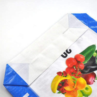 Square Block Bottom Valve Bag 20kg , Agriculture Fertilizer Packaging Bags