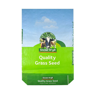 Grass Seed Packing Woven Polypropylene Sacks Square Bottom 25kg Anti - Slip