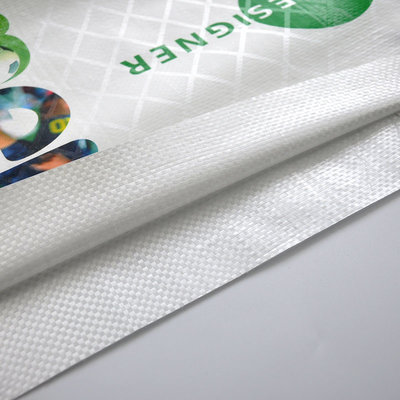 Custom Recyclable WPP Block Bottom Valve Bag , Grass Seed Packing Bag 25kg