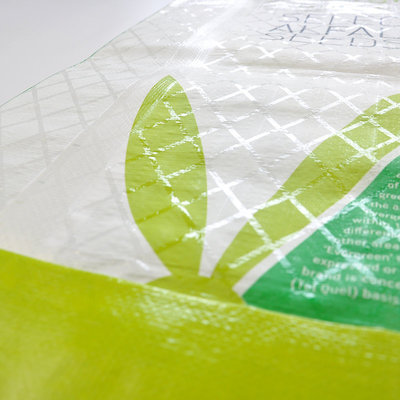 Square Bottom Custom Woven Polypropylene Bags , 25kg Seed Packaging Bags