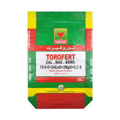 Block Bottom PP Woven Fertilizer Packaging Bags with Side Seal Leak Resistant