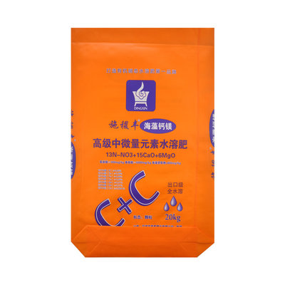 BOPP Laminated Fertilizer Packaging Bags , 20kg Woven PP Sacks Waterproof