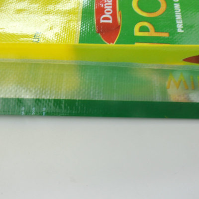 10kg BOPP Laminated Polypropylene Rice Bags With Patch Handle Durable Reusable