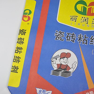 25kg Dry Mortar Multiwall Paper Bags with External Valve Eco friendly Waterproof