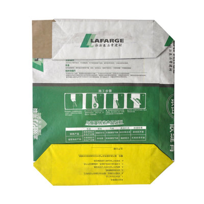 Building Materials Packaging Kraft Paper Valve Bag 20kg Moisture Proof Waterproof