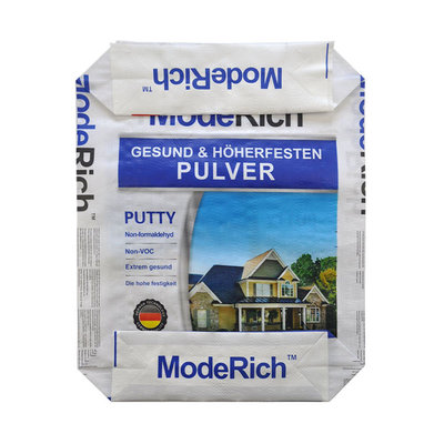 20kg Waterproof PP Cement Bags , Woven Polypropylene Sacks For Tile Adhesive