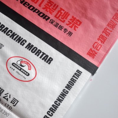 Tear Resistant PP Valve Pack Bags For Mortar Building Material / Food Additives