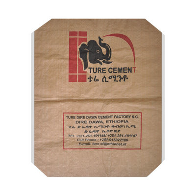 Water Resistant PP Woven Sack Bags With Valve , Recycled Cement Bags 50kg Capacity