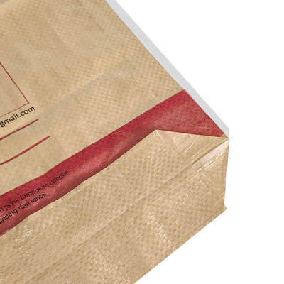 50kg Block Bottom PP Cement Bags High Strength Customized Logo Accept