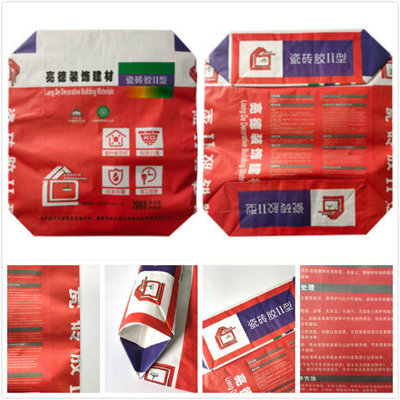 Tear Resistant PP Valve Bag / Woven Polypropylene Sacks For Construction Material