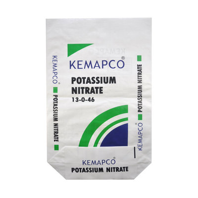 Block Bottom PP Woven Sack Bags , WPP Woven Polypropylene Bags Customized Color