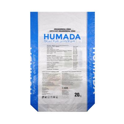 Recyclable Square Bottom PP Woven Packaging Bags For Agriculture Nutrient & Rice