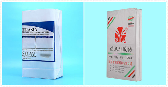 Customized Size Block Bottom Valve Bag / Woven Polypropylene Feed Bags