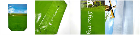 Square Bottom BOPP Laminated PP Woven Sacks 25kg For Feed & Food Packing