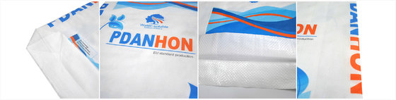 High Strength WPP Block Bottom Packaging Bag For Fertilizer / Concrete Materials
