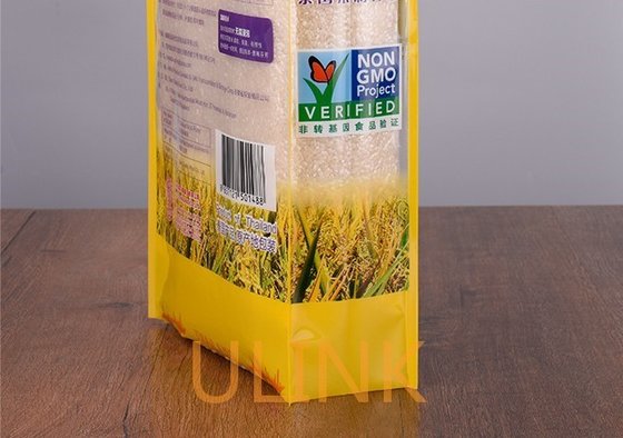 5kg/10kg/Customized Polypropylene PP Woven Laminated Rice Bag with Hanle