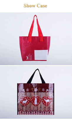 Best selling Recyclable Bopp Laminated woven shopping  bags,PP woven bags for shopping