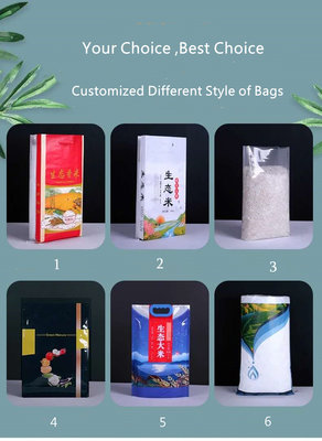 Cutomized E-co Rice Bag with  PP Woven Materials, Woven Rice Bags with Lamination