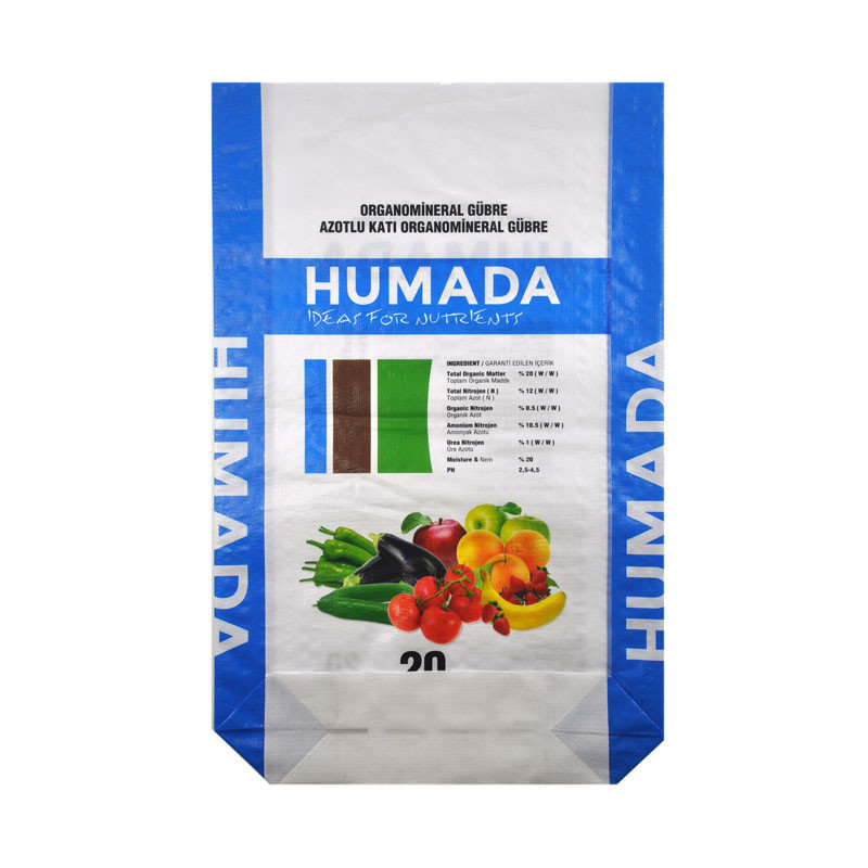 Square Block Bottom Valve Bag 20kg , Agriculture Fertilizer Packaging Bags