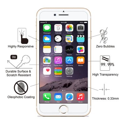 99% HD Clarity Premium Smartphone Glass Screen Protector Touch Sensitive