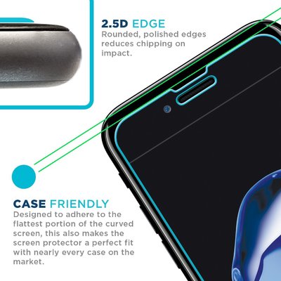 OEM/ODM Smartphone Glass Screen Protector Round / Curved Edge / Flat Cutting