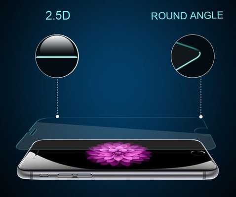 Waterproof 99% Transparency Curved Glass Screen Protector 2.5D Round Edge