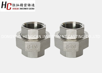 stainless steel304,316 casted pipe fittings bsp 4" union conical sealing