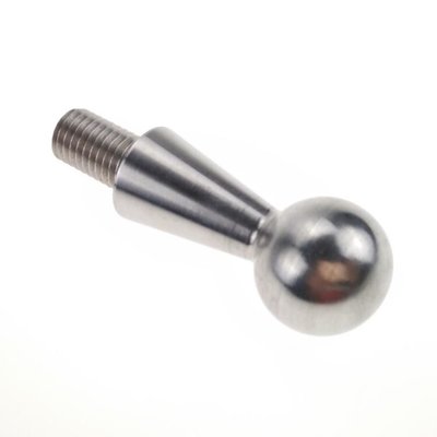 Stainless Steel Precision Turned Parts Valve Stem Spare Parts 10mm Ball Head