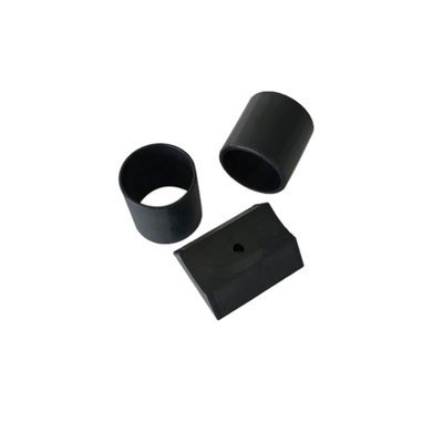 Compression Moulded Rubber Parts , Black Color Rubber Molded Parts Rubber Feet