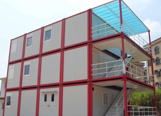 Casa prefabricada de acero de la casa del envase, contenedores modulares móviles para la casa de la caja de centinela