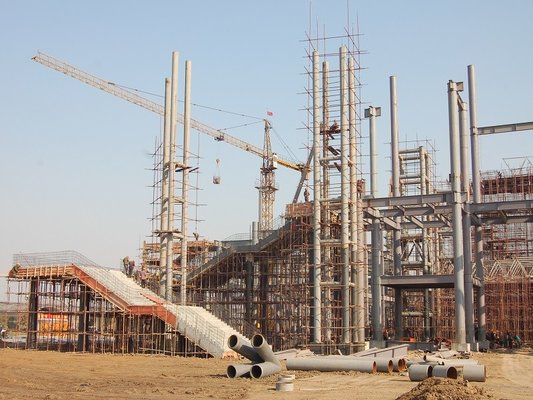 Prefab Large Span M20 Bolt Welding Steel Warehouse