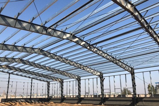 Light Weight Steel Structure Warehouse With Long Life Span High Strength