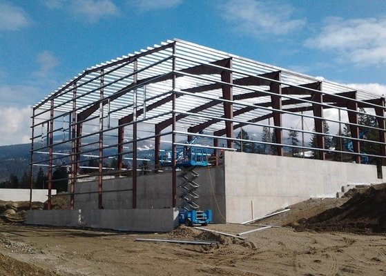 Commercial Prefab Steel Structure Building With Different Height Column