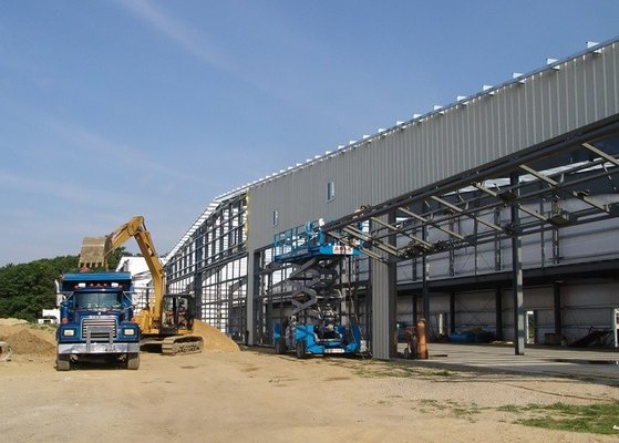 Light Portal Frame Steel Structure Hangar Bolts Connection Anti Seismic