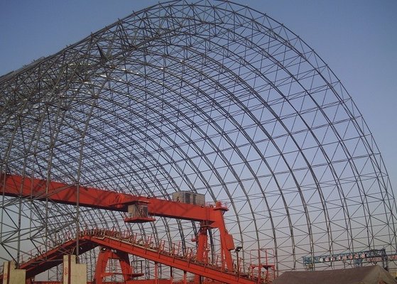 Large Prefabricated Steel Space Frame Structure / Space Frame Buildings High Strength