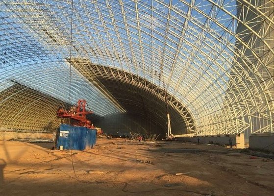 Easy Assembled Steel Space Frame Structures Thermoelectricity Shed Wind Resistant