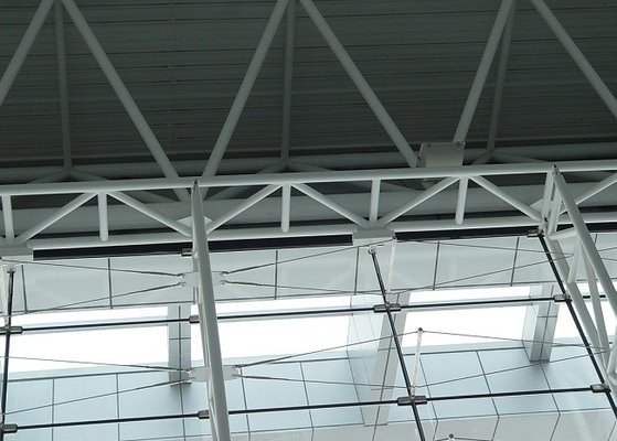 Airport Terminal Hot Rolled Steel Pipe Trusses Pre Engineered Steel Structure