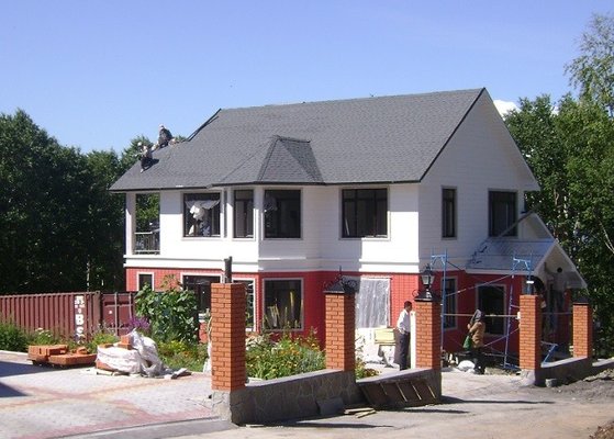 Modular Light Galvanized Steel Structure Villa Built In Russia ISO SGS Approved