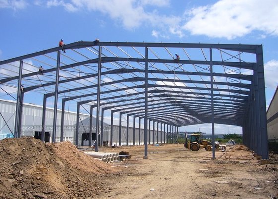 Africa Popular Durable Steel Garage Buildings / Custom Metal Buildings Labor Saving
