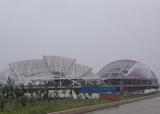 Prefabricated Steel Pipe Trusses Structure Roofing Gymnasium Building Anti Seismic