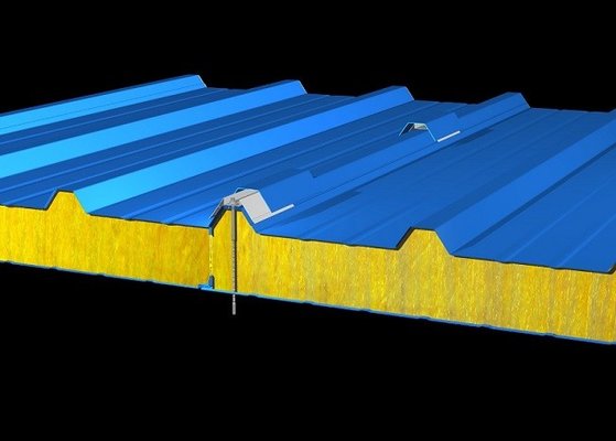 Eco Friendly Prefabricated Building Components Fiberglass Sandwich Panel 950mm -1000mm