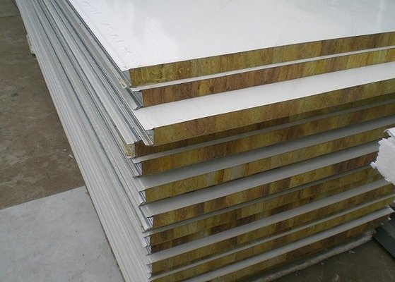 Professional Prefabricated Building Components Rrockwool Sandwich Panel