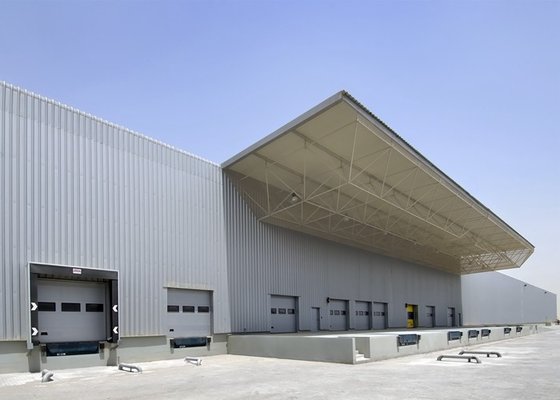Large Span Space Steel Structure Warehouse With Crane Beam Modern Design