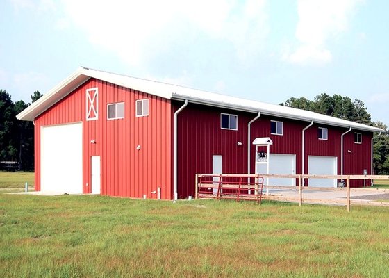 Stable Metal Warehouse Buildings / Warehouse Building Kits With Low Maintenance