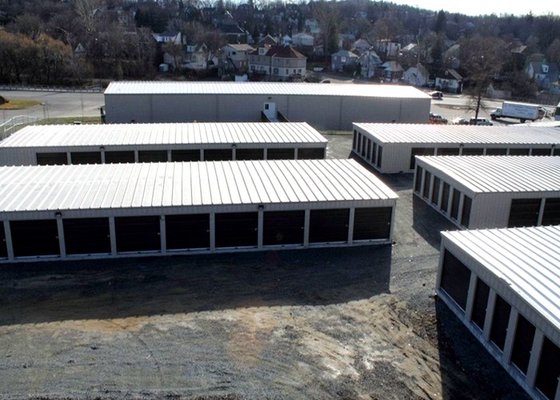 Self Storage Complex Steel Structure Warehouse 9 Points Seismic Painting Finishing