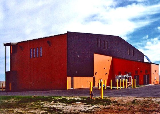 Military Base Aircraft Building Steel Structure Hangar For Drum Storage