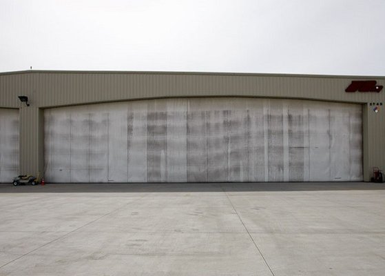 Two Spans Metal Hangar Buildings / Steel Portal Frame Prefab Hangar Buildings