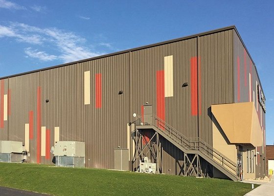 Indoor Rock Climbing Gym Prefab Commercial Buildings Bolts Connection